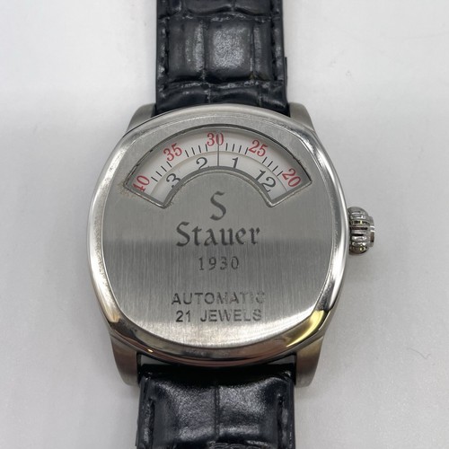 Boxed Stauer 1930 Jump Hour Watch Automatic 21 Jewels 15457 Men's Large ...