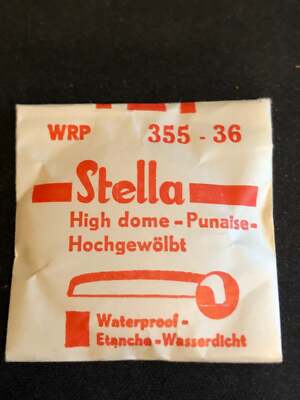 Stella WRP-355 36 Round High Dome Waterproof Wrist Watch Crystal 35.5mm ...