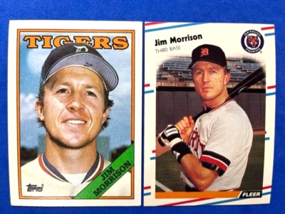 MLB - Jim Morrison 1988 Topps & 1988 Fleer Baseball - Tigers | eBay