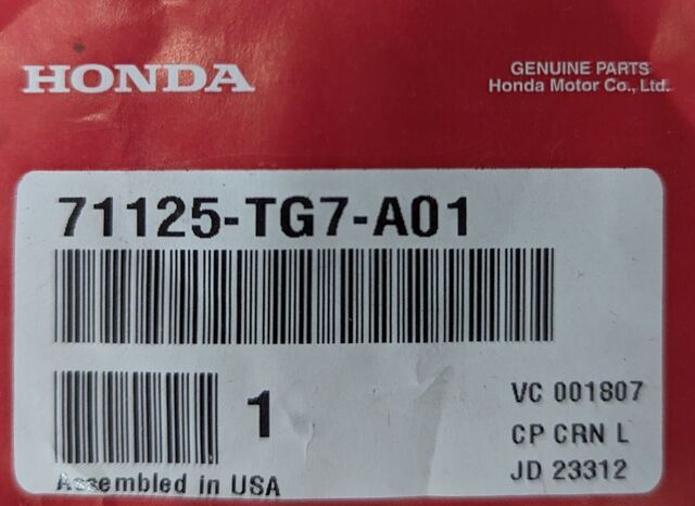 Genuine Honda Base 71125-TG7-A01 | eBay