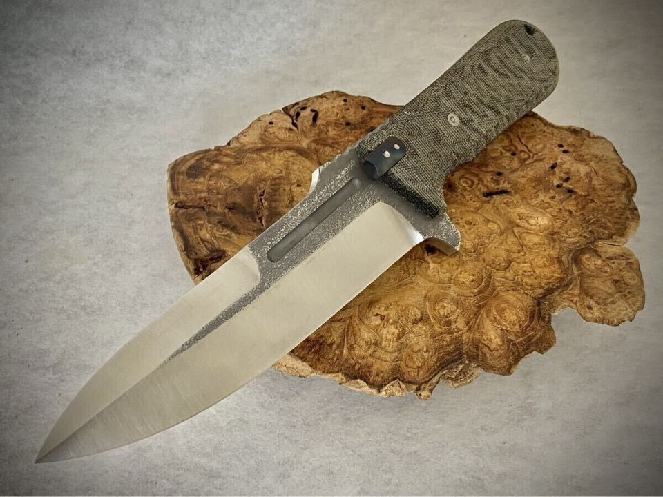 Unused STEVE RYAN Custom Knife Sheath Knife Total 305mm Blade 167mm ...