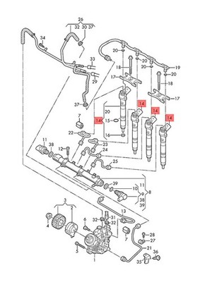 Genuine VW SKODA Arteon Passat 4Motion Variant Santana Injector Unit ...
