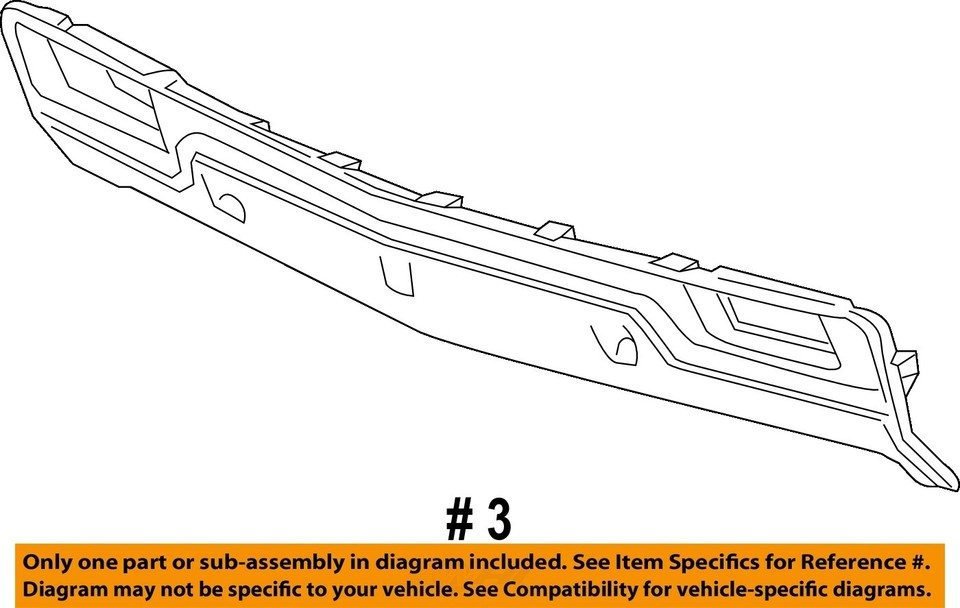 GM OEM 14-15 Silverado 1500 Front Bumper Bumper Components-Filler Panel ...