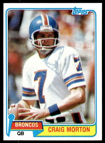 1981 Topps Craig Morton Denver Broncos #425 | eBay