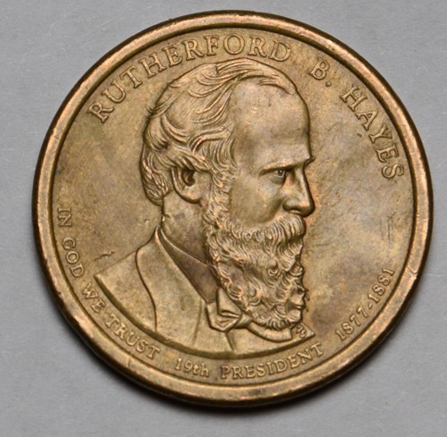 Rare Rutherford B Hayes Dollar Coin D (1877-1881), Position A | eBay