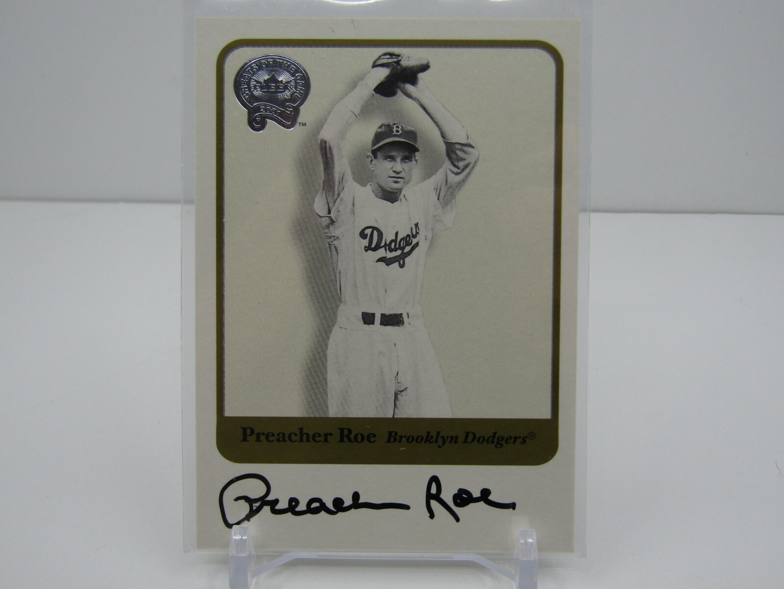 PREACHER ROE 2001 FLEER GREATS OF THE GAME AUTOGRAPH AUTO- DODGERS!! | eBay