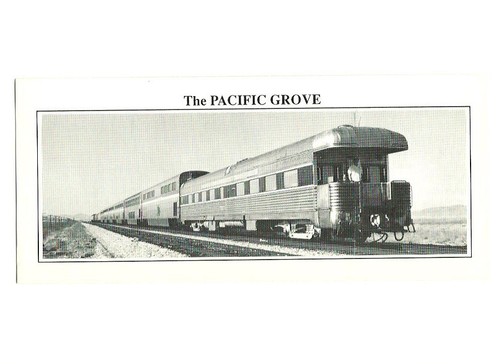 VTG DEL MONTE LINES PACIFIC GROVE PASSENGER TRAIN PAMPHLET RAIL FAN ...