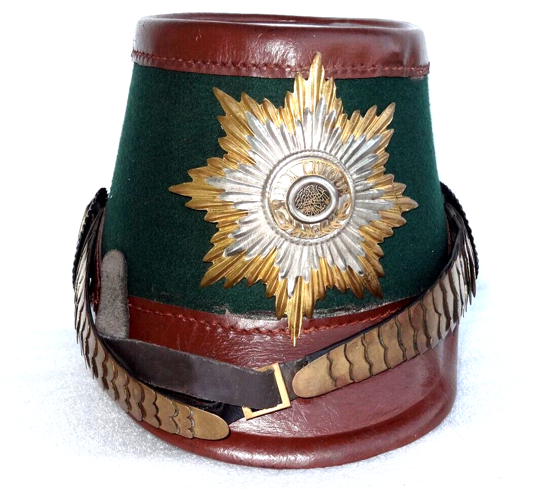 100% Genuine Leather German Police Shako Helmet WW2 Costume Gift | eBay