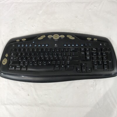 Logitech Wireless Keyboard Cordless Y-RJ20 Black (Keyboard Only) | eBay