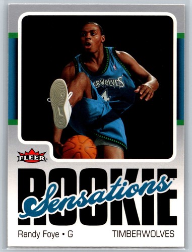 2006-07 Fleer Randy Foye Rookie Sensations Minnesota Timberwolves RC # ...