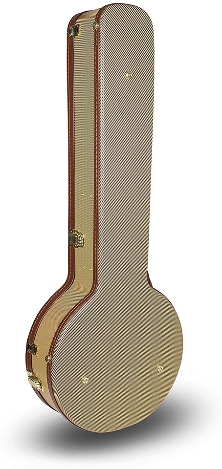 Crossrock Banjo Case, 5 String Resonator Banjo Box,Vintage Bluegrass ...