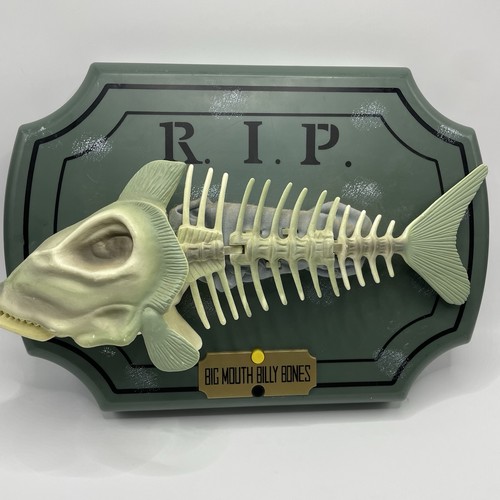 Gemmy Big Mouth Billy Bones Singing Fish Skeleton Vintage read ...