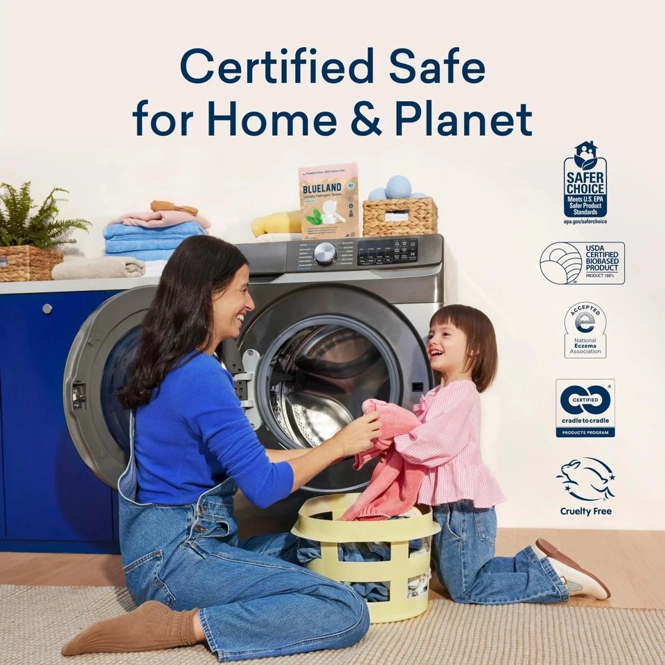 Laundry Detergent Starter Set 1 Forever Tin + 120 Refill Tablets - 3 ...