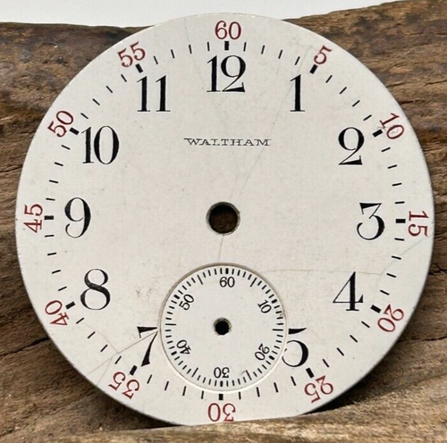 WALTHAM POCKET WATCH DIAL BREGUET NUMERAL INDICES 28.1mm (OF3) | eBay