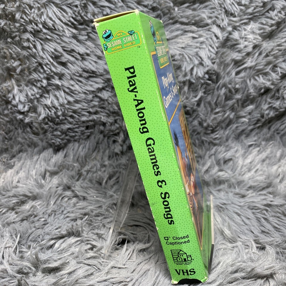 Sesame Street: Play Along Games Songs VHS Tape 1986 Bert And Ernie Kids ...