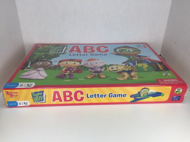 Super Why ABC Letter Board Game Preschool University Games PBS Kids ...