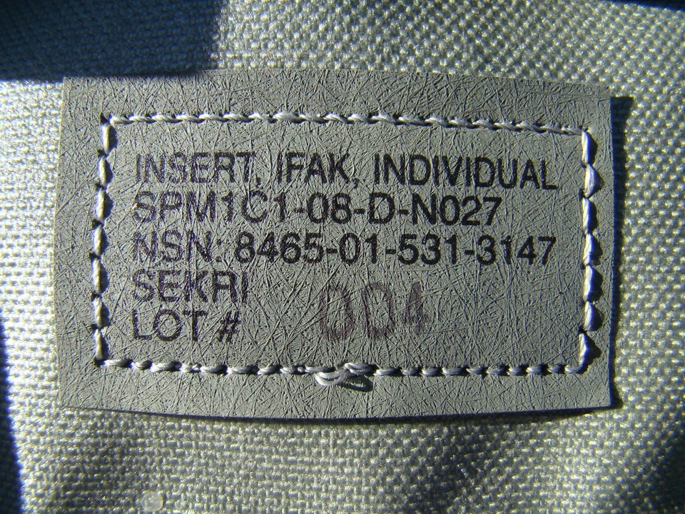 New IFAK Insert Individual First Aid Kit - Foliage Green Sekri 6545-01 ...