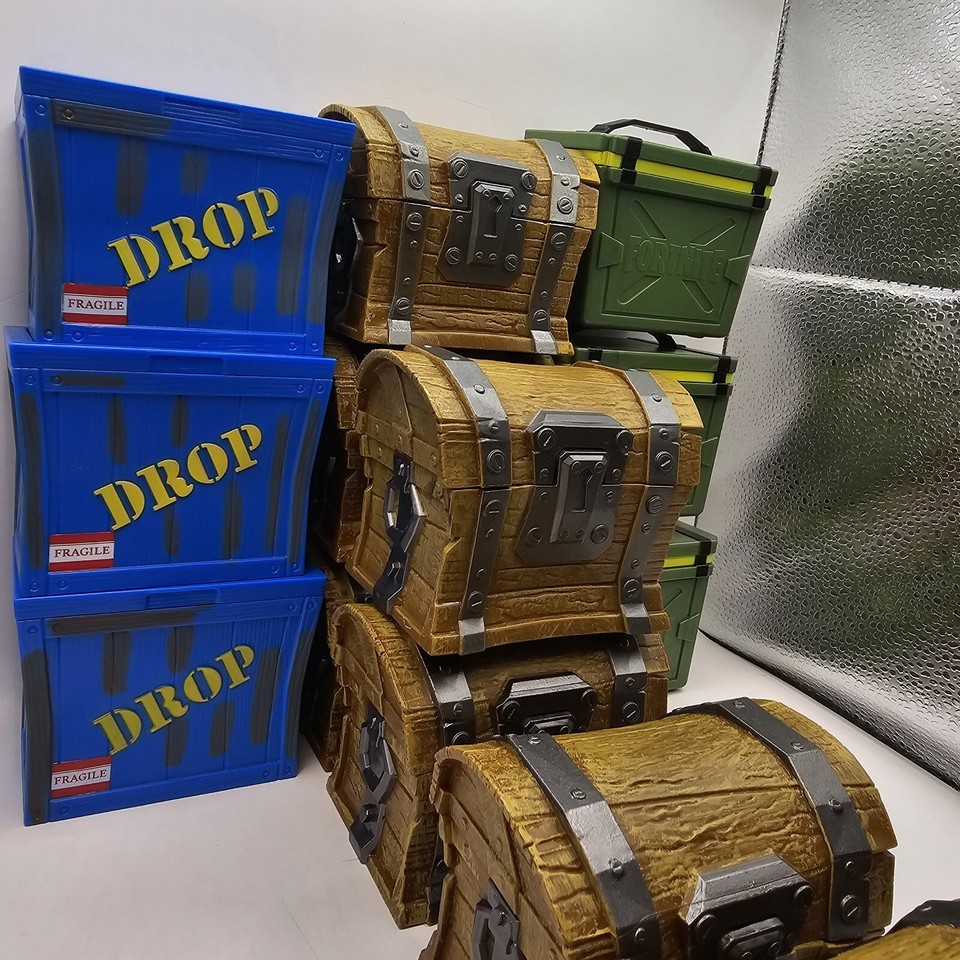 Lot Of 13 Fortnight Boxes - Supply Drop, Supply Chest For Fortnite No ...