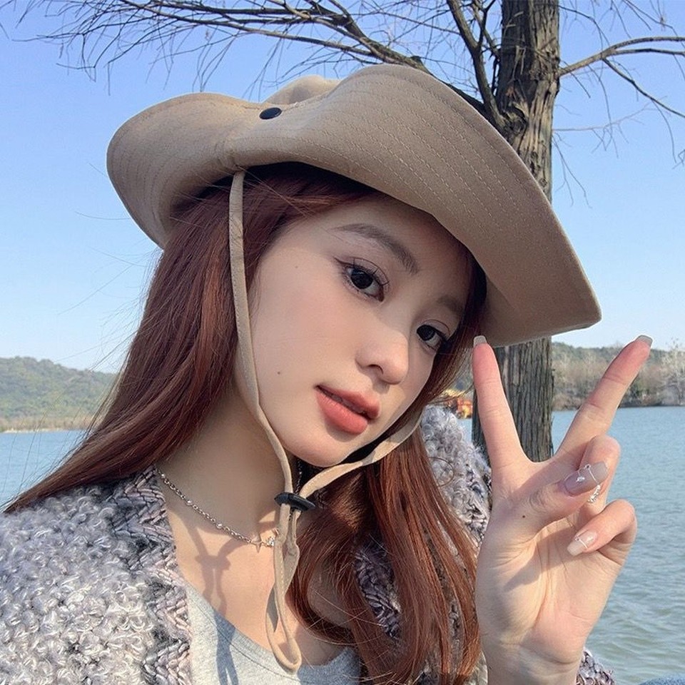 Two-way Style UPF50 Sun Hat Breathable Fabric Built-in Windproof Strap ...