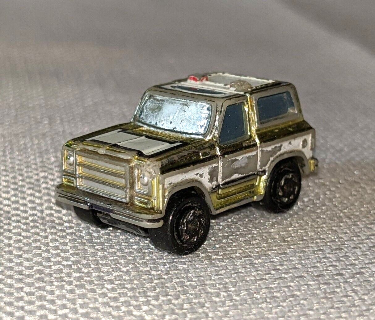Vintage 1989 Galoob Micro Machine Car Chrome Silver & Green Jeep | eBay