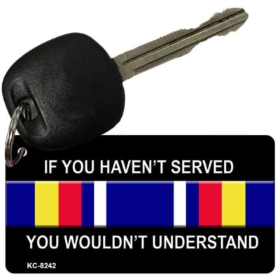 War On Terrorism Service Ribbon Metal Aluminum Key Chain License Plate ...