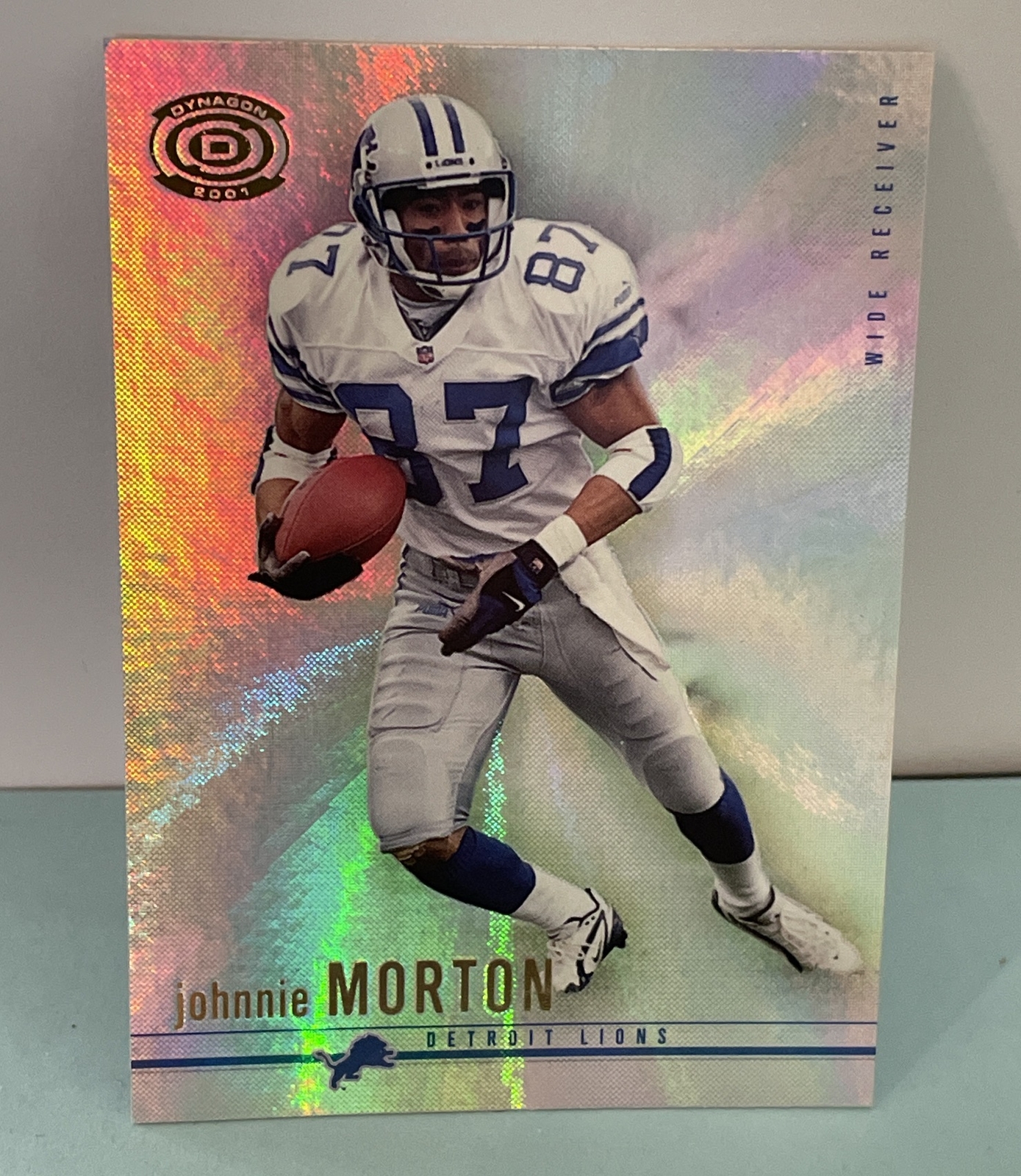 2001 Pacific Dynagon Football Card #33 Johnnie Morton Detroit Lions NM ...