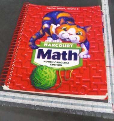 Harcourt Math North Carolina Teacher Edition Volume 2 Spiral-bound 2-2 ...