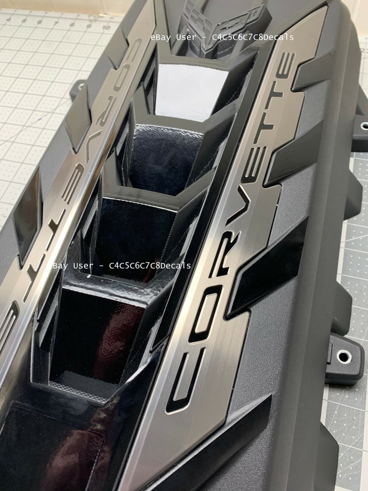 FITS Chevy Corvette StingRay C8 Engine Cover Decal 20 21 22 23 24 LOTS ...