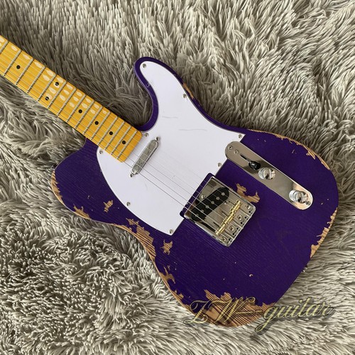 Custom Shop TL Electric Guitar – Vintage Relic, Purple Ash Body & Maple ...