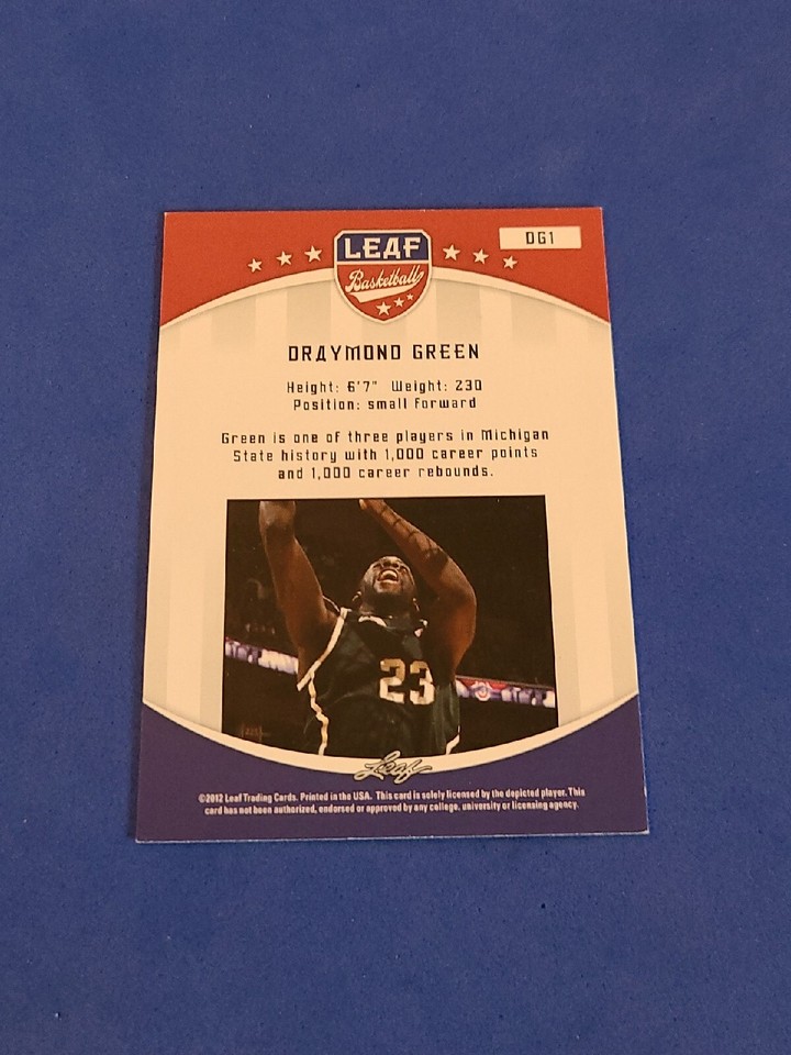 2012 Draymond Green ROOKIE RC Leaf #DG1 | eBay