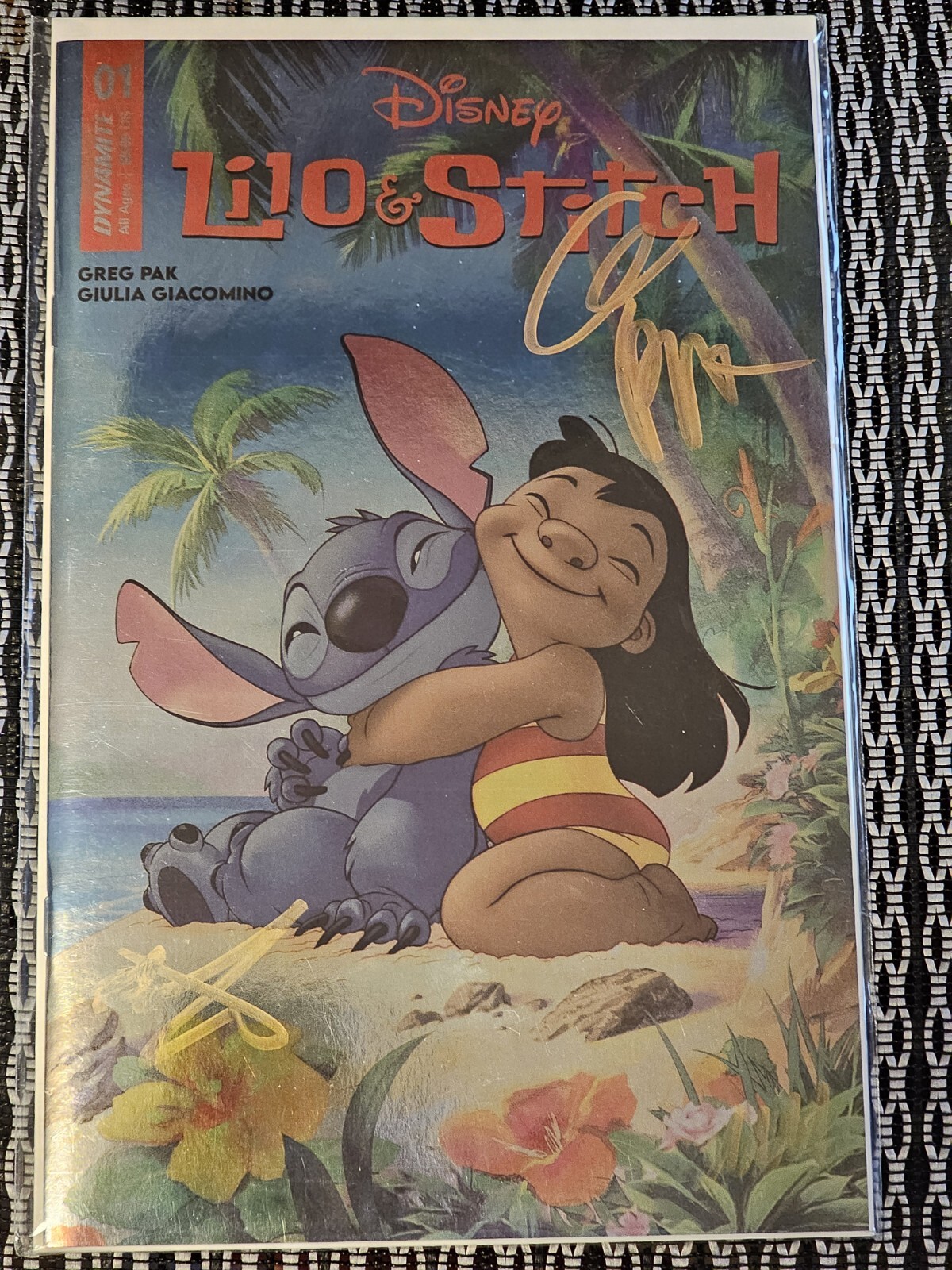Disney Lilo & Stitch #1 E Foil 3x Signed by Greg Pak Mona Mcadams ...