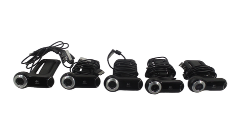 Lot of 5 Logitech V-UBM46 Webcam 2MP Autofocus Carl Zeiss Lens - Free ...