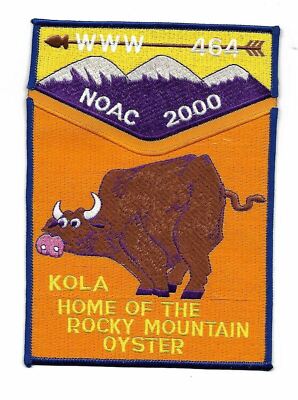 OA 464 Kola 2000 NOAC Home Of The Mountain Oyster Flap Set BLUE Bdr ...