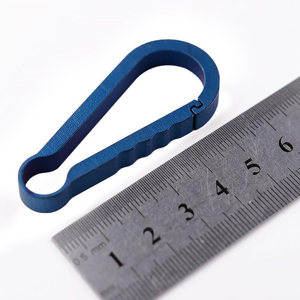 Titanium Alloy Camping Carabiner Keychain Hanging Snap Hook Buckle ιβ ...