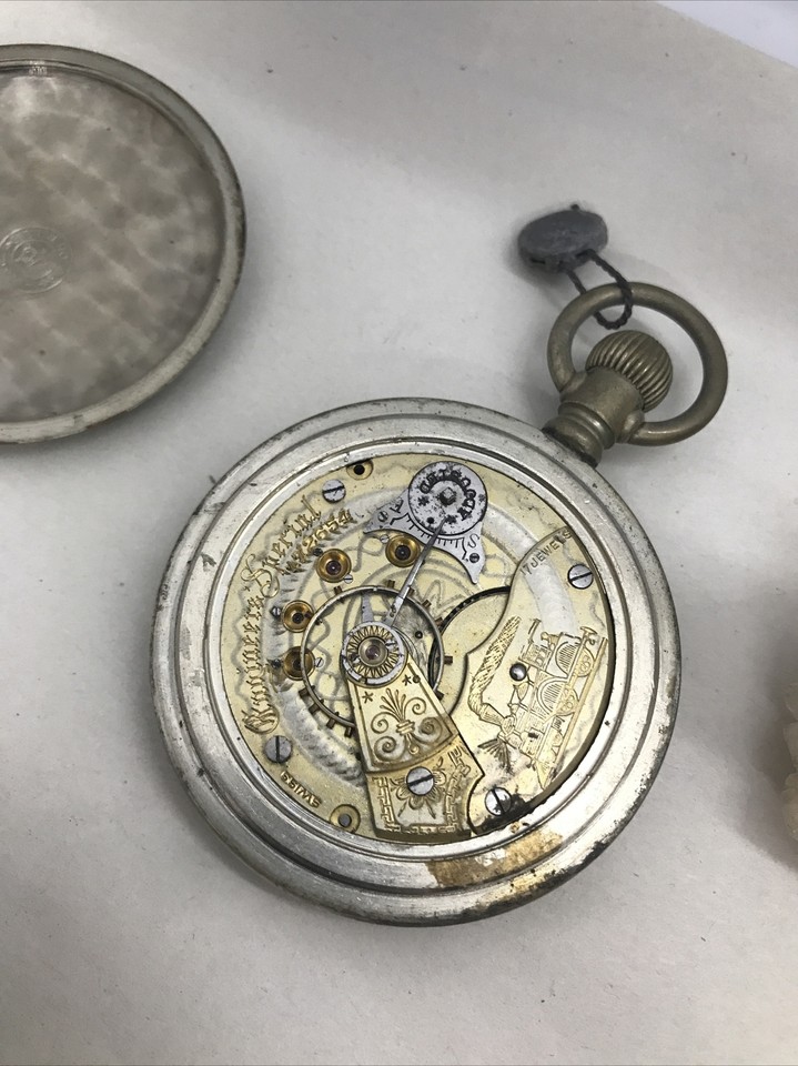 ANTIQUE DOUBLE HUNTER POCKET WATCH ~ Engineer's SPECIAL Corona Special ...