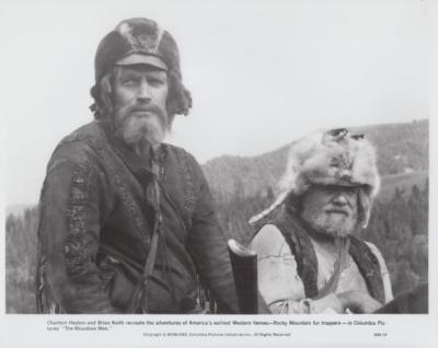 Charlton Heston, Brian Keith in "The Mountain Men" Movie Still | eBay