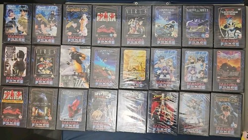 Manga Japanese Anime Collection Set 24 DVD Manga Bundle All New Sealed ...