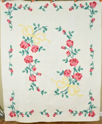 Completed Quilts - Roses Applique Quilt