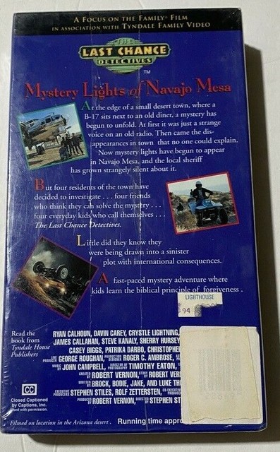 The Last Chance Detectives Mystery Lights of Navajo Mesa 1995 DVD RARE ...