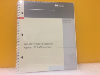 HP / Agilent 08712-90062 8711C/12C/13C/14C/30A Option 1F7 LAN Interface ...