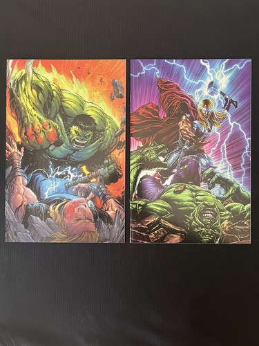 Thor #26 (Tyler Kirkham) & Hulk #8 (Mico Suayan) -VIRGIN Unknown 616 ...