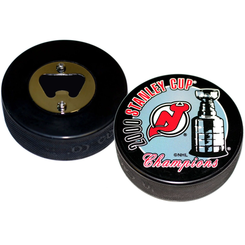 New Jersey Devils 2000 Stanley Cup Champions Hockey Puck Bottle Opener ...