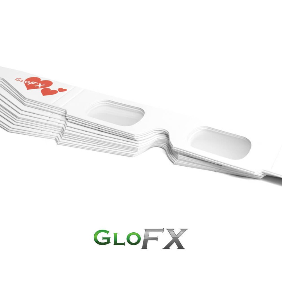 GloFX Heart Effect Paper Cardboard Diffraction Glasses Heart Shape ...