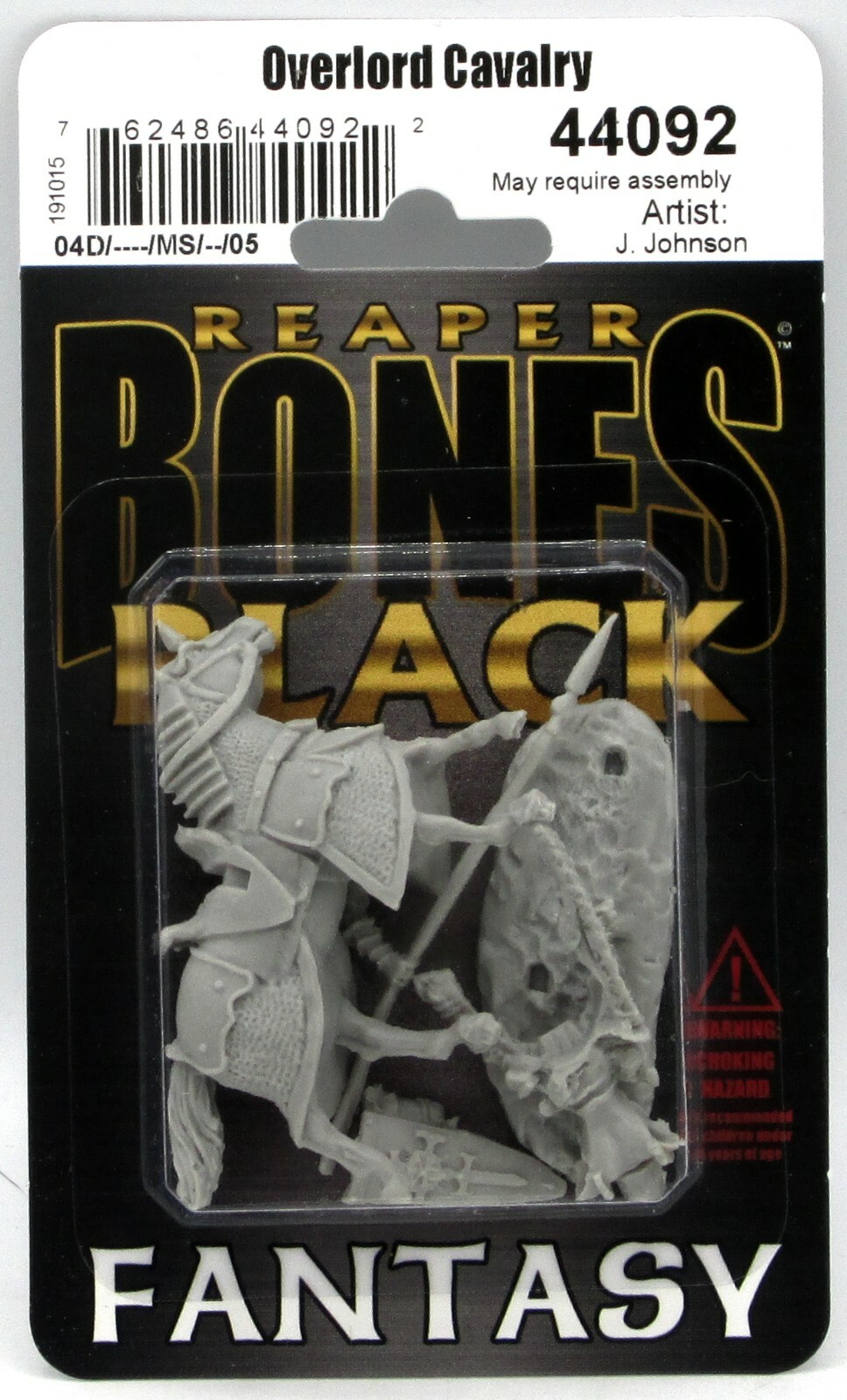 Reaper 44092 Overlord Cavalry (Bones Black) Mounted Knight Warrior ...