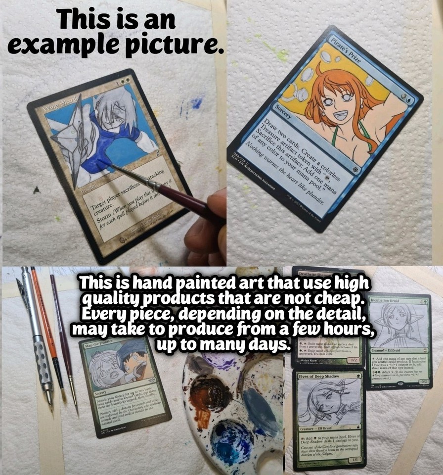 GHIRED CONCLAVE EXILE ROCKSTEADY TMNT MAGIC ALTERED ART HAND PAINT ...