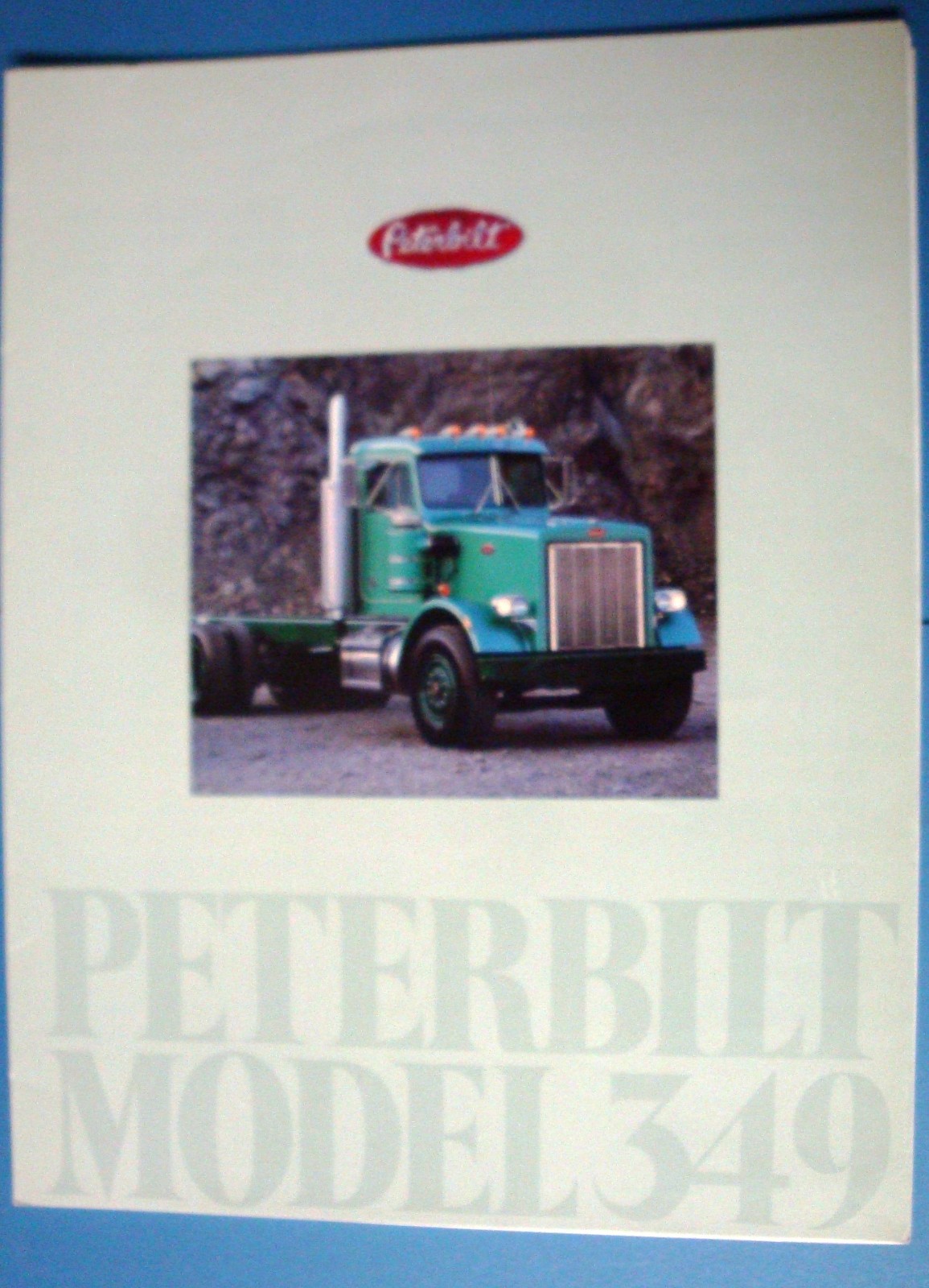 PETERBILT MODEL 349 1985 MINT 4 PAGE COLOUR FOLDER BROCHURE | eBay