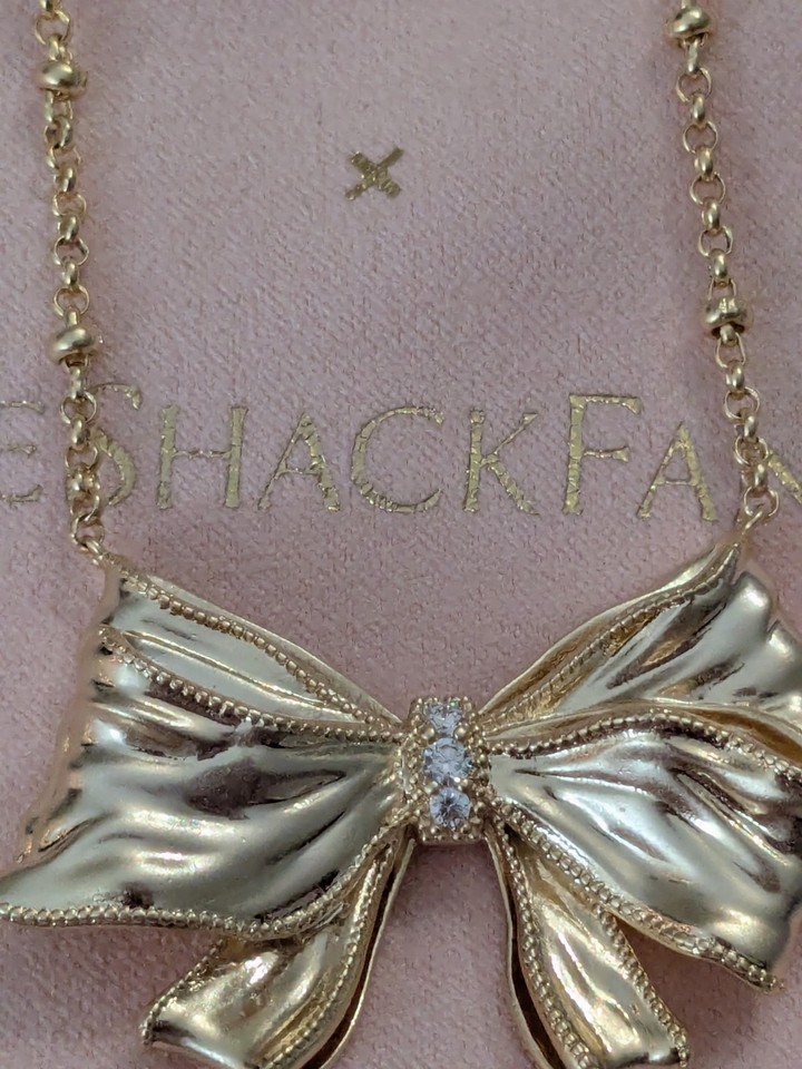 Kendra Scott Love Shack Fancy Bow Necklace | eBay