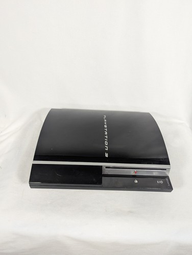 Sony PlayStation 3 Fat PS3 80GB Black Console Gaming System CECHL01 ...