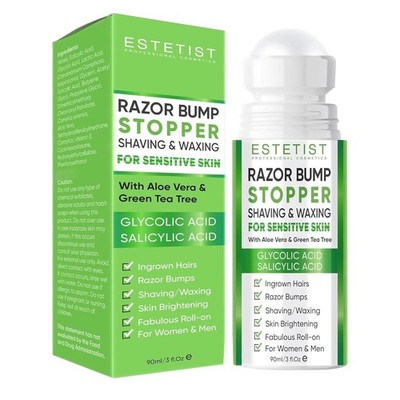 Razor Bump Stopper Roll-On Treatment Dark Spot & Ingrown Hair Solution ...