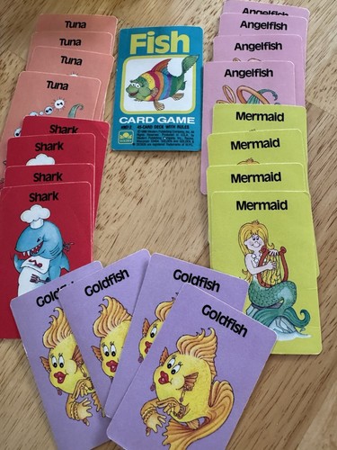 Vintage Golden Go Fish Card Game by Western Publishing 1988 45 cards ...